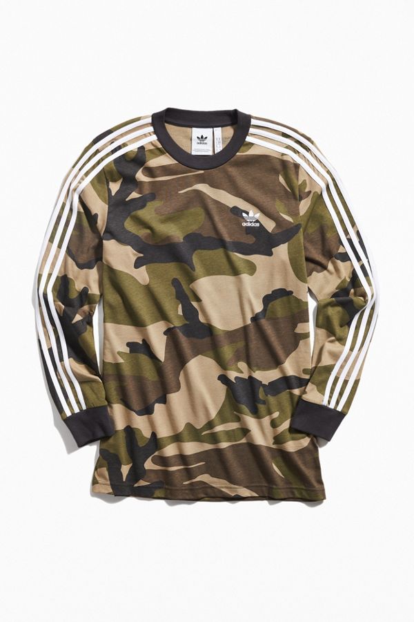 adidas Camo Long Sleeve Tee | Urban Outfitters