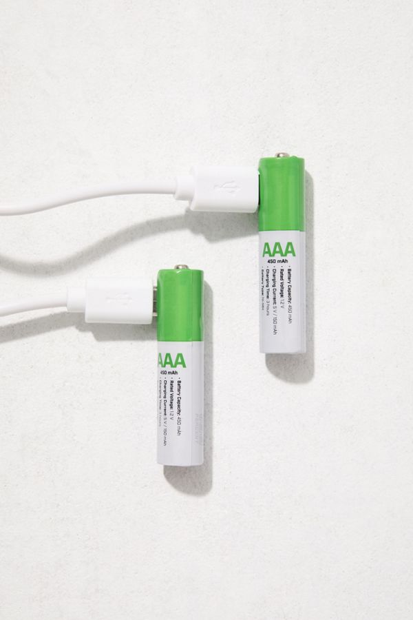 100 Percent USB-Rechargeable AAA Battery - Set Of 4 | Urban Outfitters