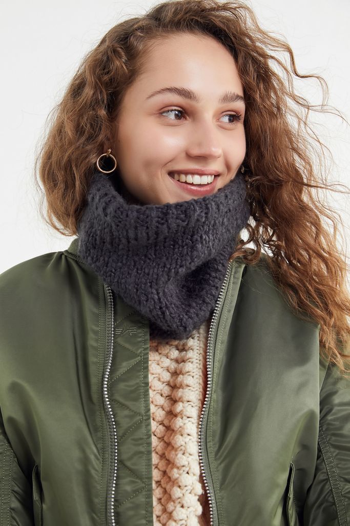 Boucle Neck Gaiter Scarf | Urban Outfitters