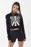 Truly Madly Deeply Skeleton Cropped Top | Urban Outfitters