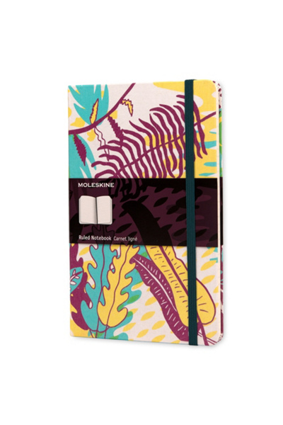 Moleskine Jungle Canvas Large Ruled Hardcover Notebook | Urban Outfitters
