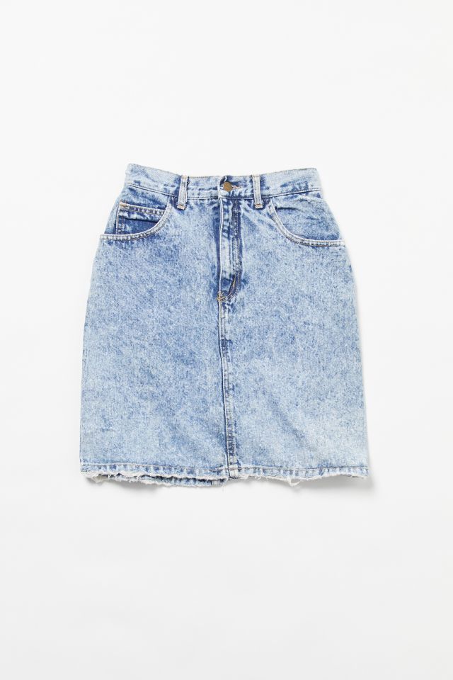 Vintage Guess Acid Wash Denim Mini Skirt Urban Outfitters