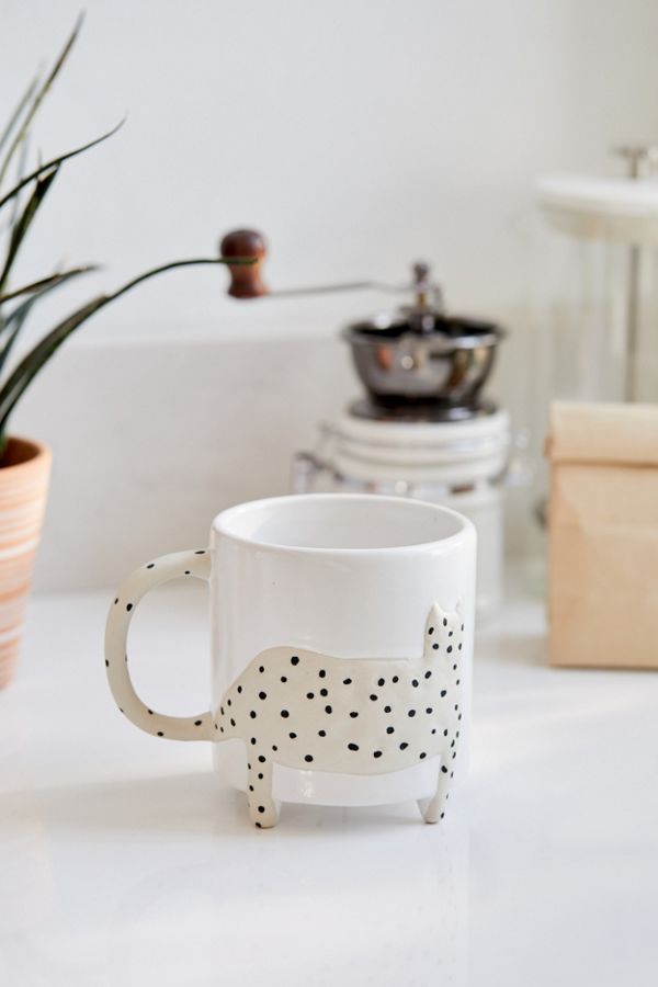 Snow Leopard Ceramic Mug | Urban Outfitters Canada