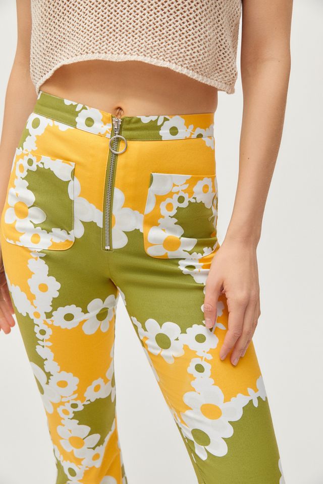 UO Cass Zip-Front Flare Pant | Urban Outfitters Canada