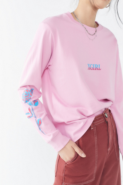 X-girl Rose Long Sleeve Tee | Urban Outfitters