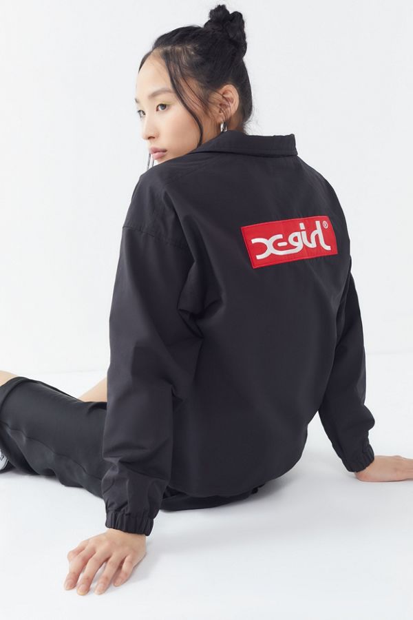 X-girl Rose Embroidered Coach Jacket | Urban Outfitters