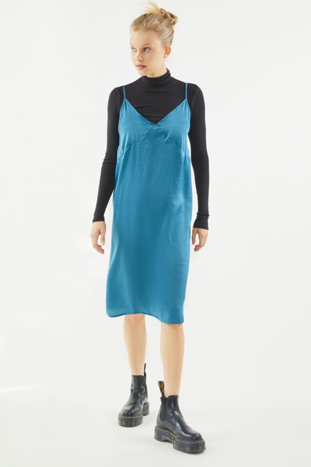 Urban Renewal Remnants Silky Midi Slip Dress Urban Outfitters