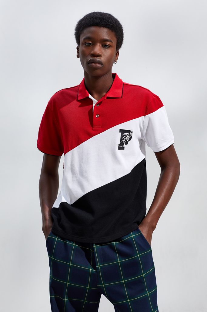 Polo Ralph Lauren P-Wing Diagonal Blocked Polo Shirt | Urban Outfitters