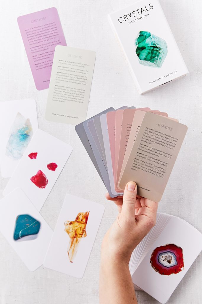 Crystals The Stone Card Deck | Urban Outfitters