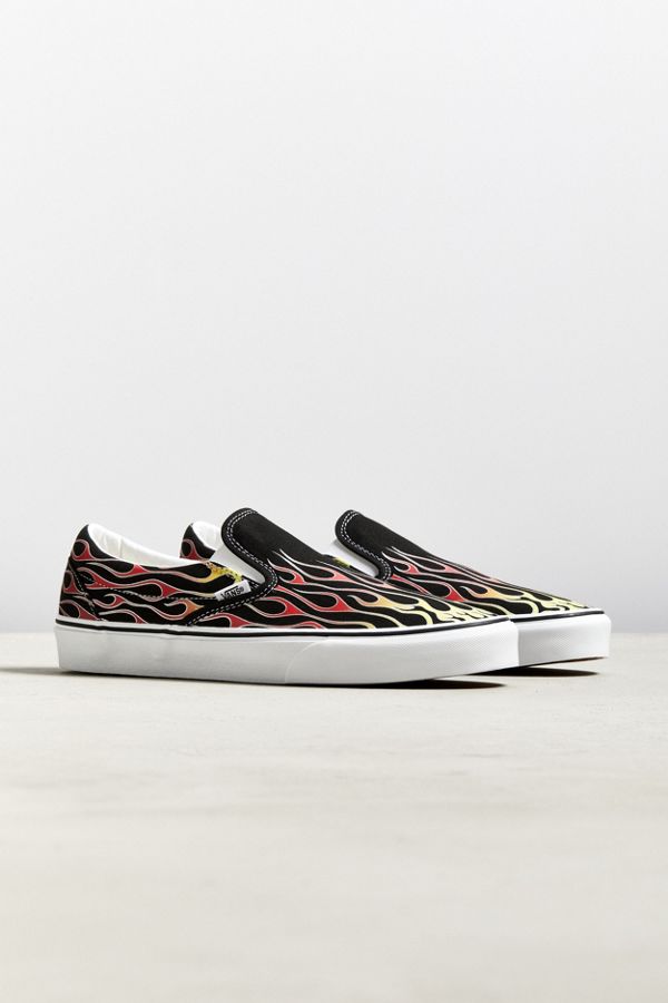 Vans Flame Print Slip-On Sneaker | Urban Outfitters