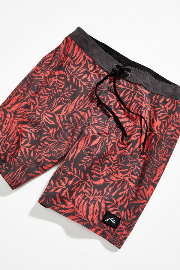 Rusty America Shadow Leaf Swim Short | Urban Outfitters
