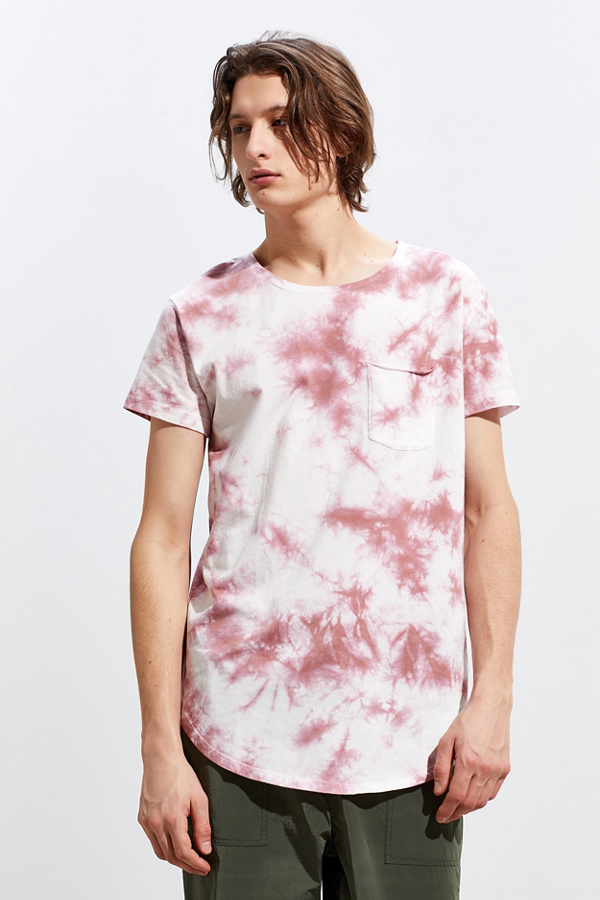 UO Washed Scoop Neck Curved Hem Tee | Urban Outfitters