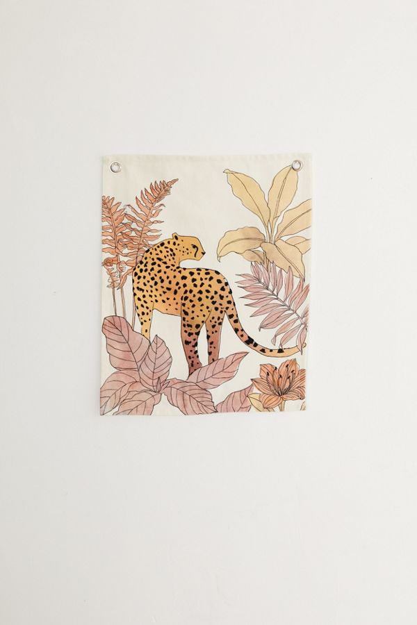 Jungle Cheetah Flag Tapestry | Urban Outfitters