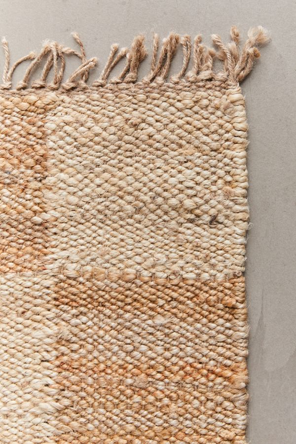 Handwoven Jumbo Checkered Hemp Rug | Urban Outfitters