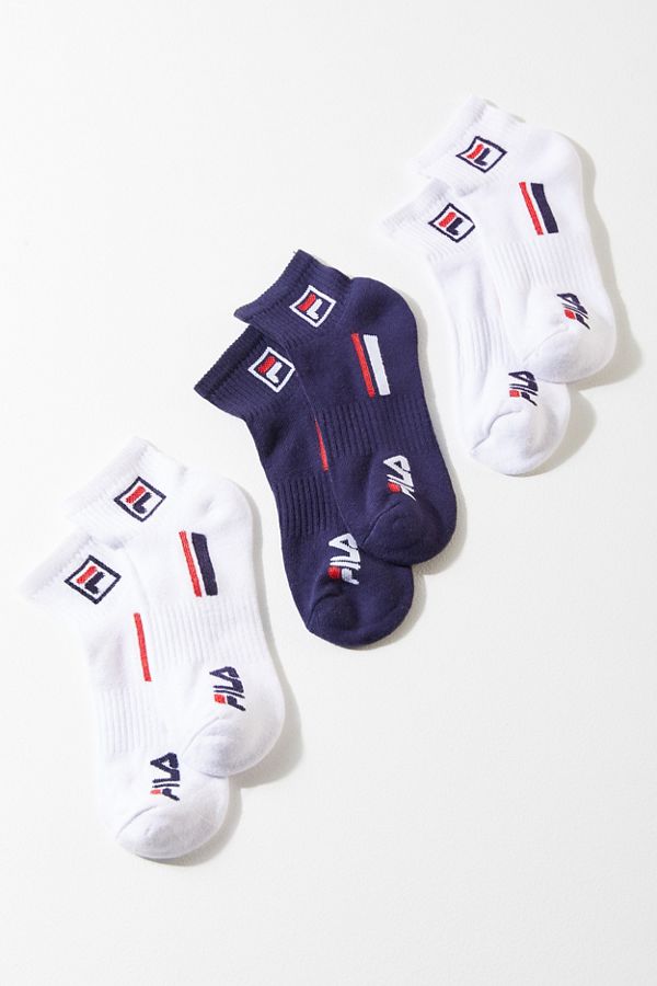FILA Heritage Logo Quarter Sock 3-Pack | Urban Outfitters