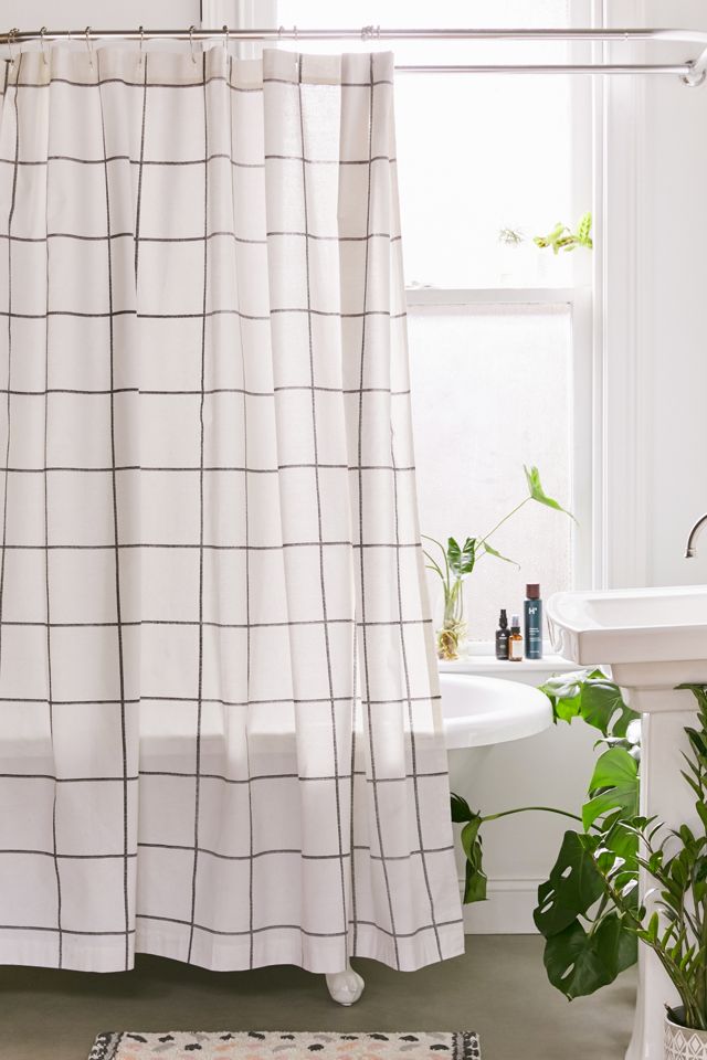 Distressed Check Shower Curtain | Urban Outfitters