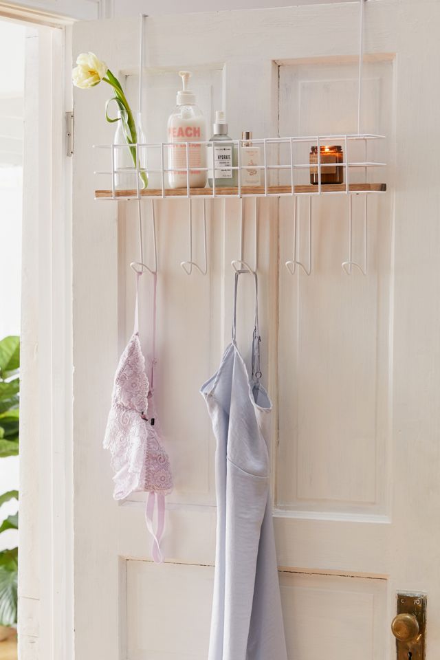 Devon Over-The-Door Multi-Hook Shelf | Urban Outfitters