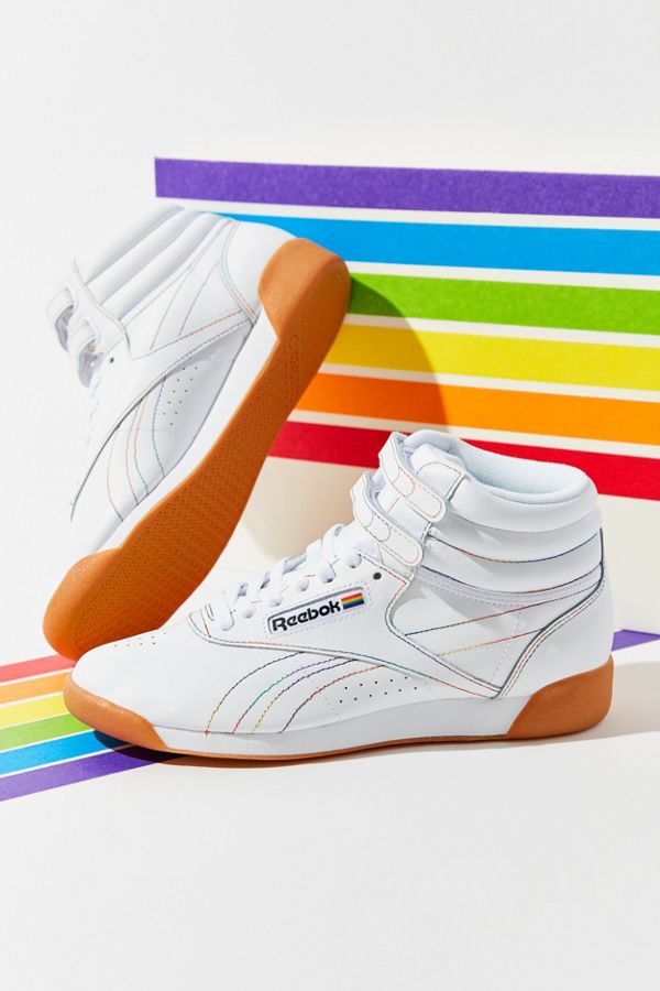 Reebok Freestyle Hi Pride Sneaker | Urban Outfitters