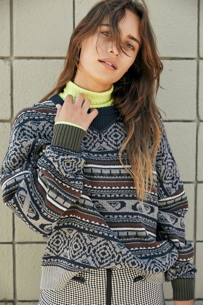 Quiksilver Jacquard Crew Neck Sweater | Urban Outfitters