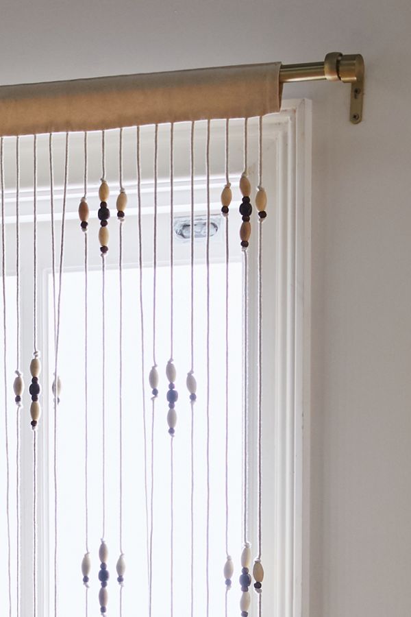 Flower Beaded Macramé Window Panel | Urban Outfitters