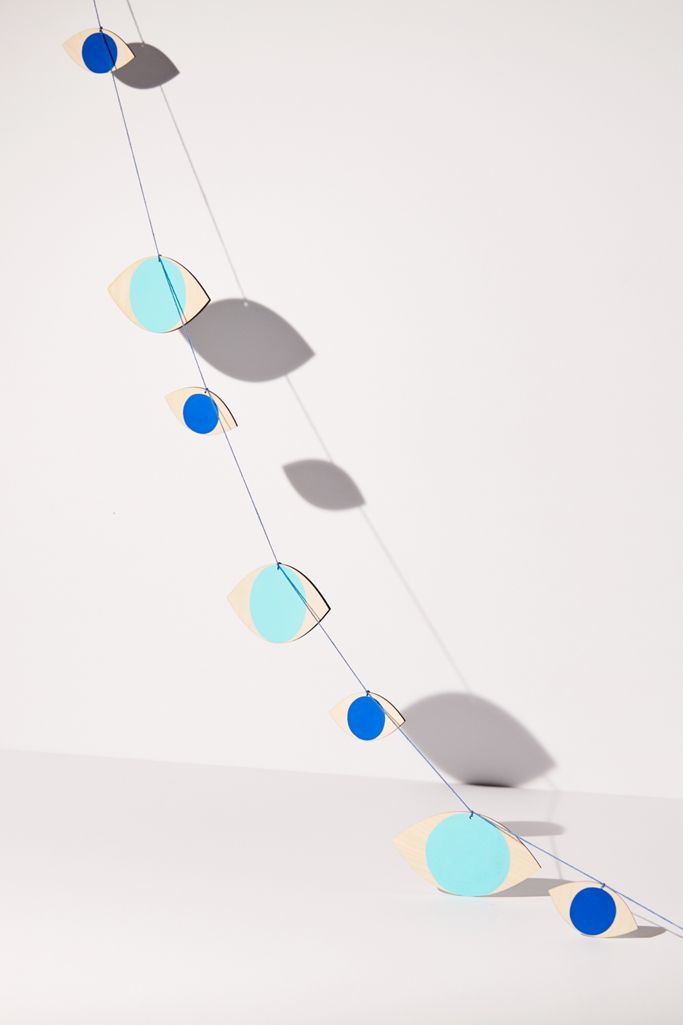 The Great Lakes Goods Evil Eye Hand-Painted Banner | Urban Outfitters