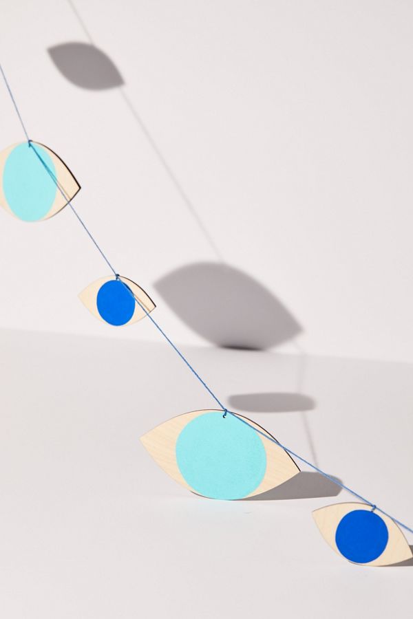 The Great Lakes Goods Evil Eye Hand-Painted Banner | Urban Outfitters ...