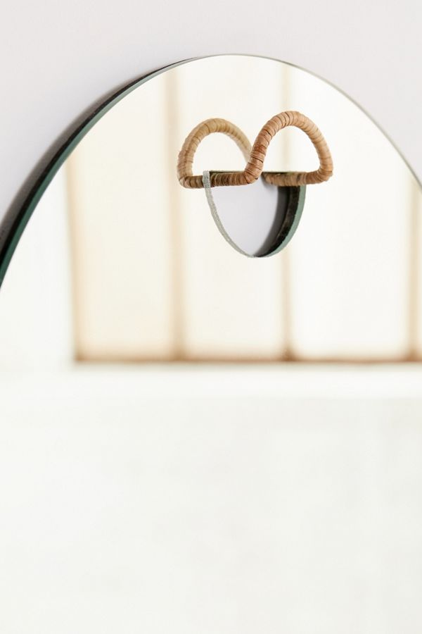Walden Wrapped Rattan Round Wall Mirror | Urban Outfitters Canada