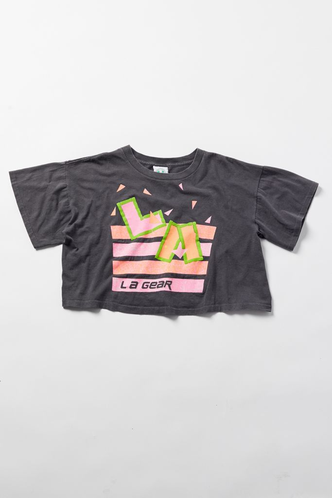 Vintage LA Gear Black Neon Logo Tee | Urban Outfitters