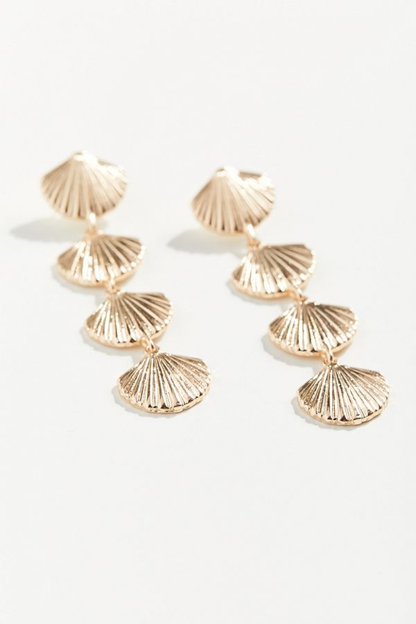 Shell Statement Drop Earring | Urban Outfitters