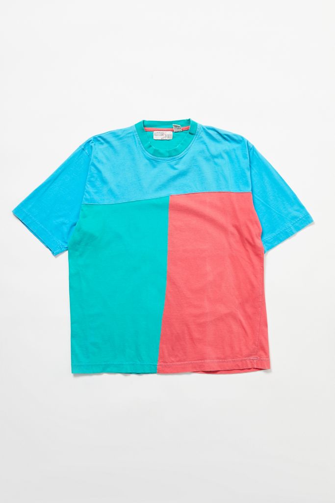 Vintage Primary Colorblock Tee | Urban Outfitters