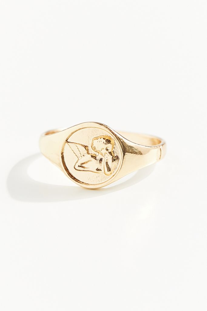Cherub Signet Ring | Urban Outfitters