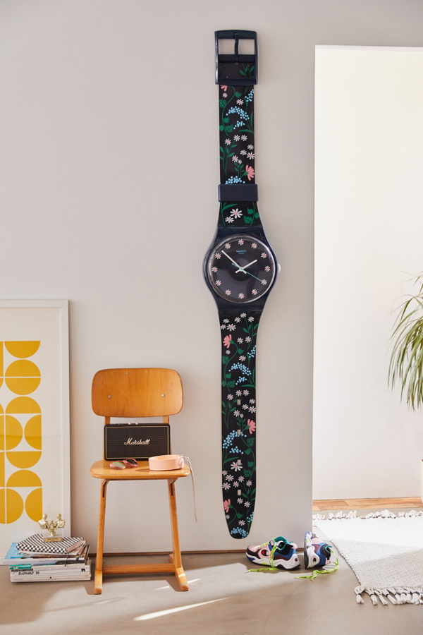 Swatch Maxi Flower Carpet Wall Clock | Urban Outfitters