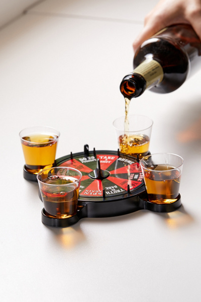 Roulette Shot Glass + Spinner Set | Urban Outfitters