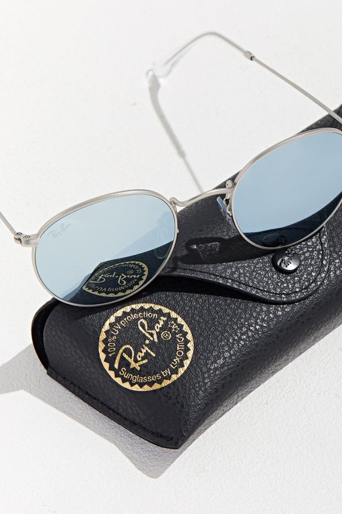 Ray-Ban Metal Round Mirror Sunglasses | Urban Outfitters