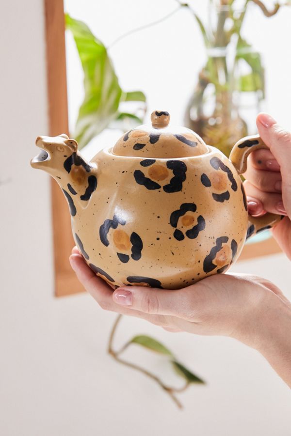 Leopard Teapot | Urban Outfitters