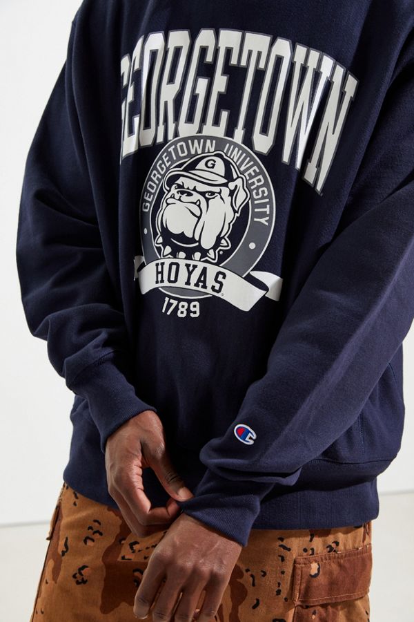 Champion Georgetown University Reverse Weave Crew Neck Sweatshirt ...