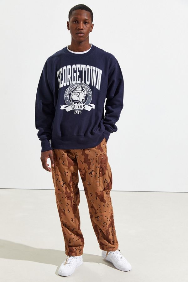 Champion Georgetown University Reverse Weave Crew Neck Sweatshirt ...