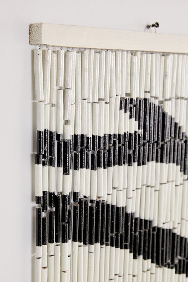 Zebra Bamboo Beaded Curtain | Urban Outfitters
