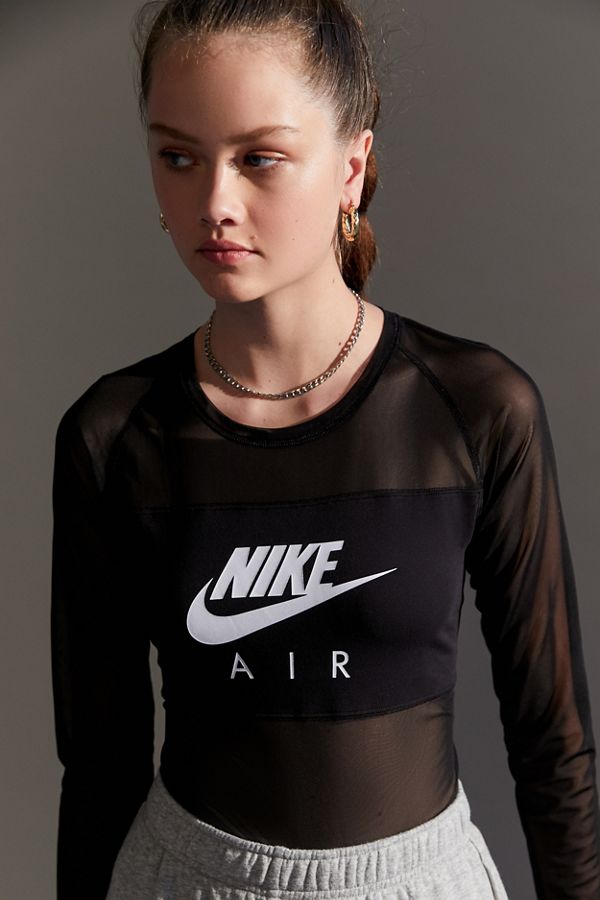 Nike Air Mesh Long Sleeve Bodysuit | Urban Outfitters