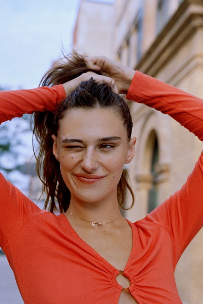 UO Fifi O-Ring Flyaway Top | Urban Outfitters