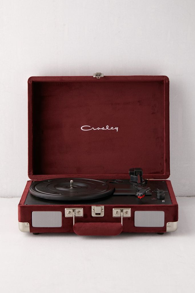 Crosley UO Exclusive Wine Velvet Cruiser Bluetooth Record Player ...