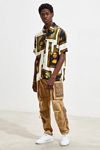 UO Pixel Art Rayon Short Sleeve Button-Down Shirt | Urban Outfitters
