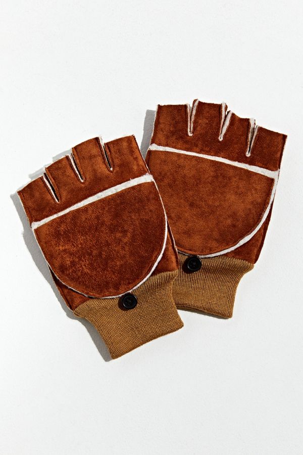 UO Shearling Convertible Glove | Urban Outfitters