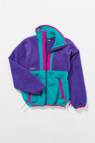 Vintage Columbia Colorblock Fleece Full-Zip Jacket | Urban Outfitters