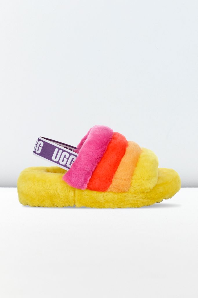 UGG Fluff Yeah Pride Slide Sandal | Urban Outfitters