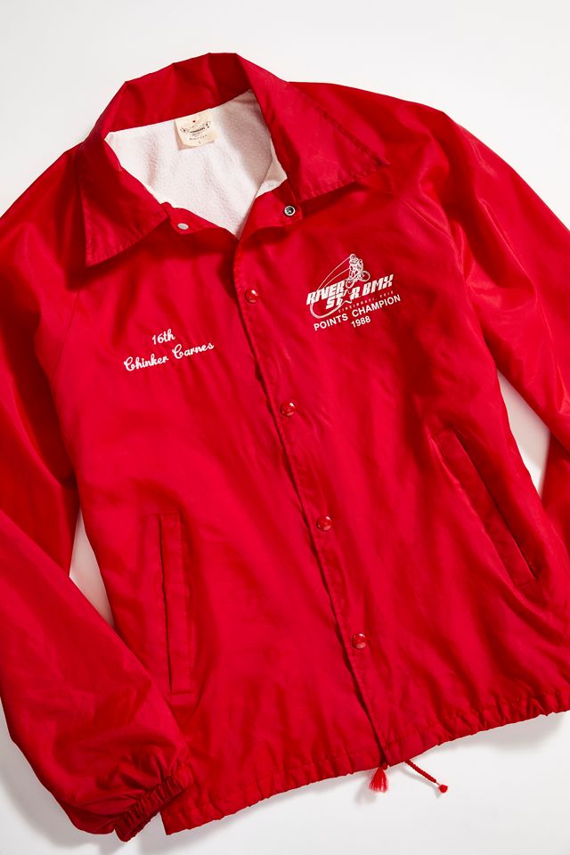 Vintage Red Nylon Coaches Jacket | Urban Outfitters