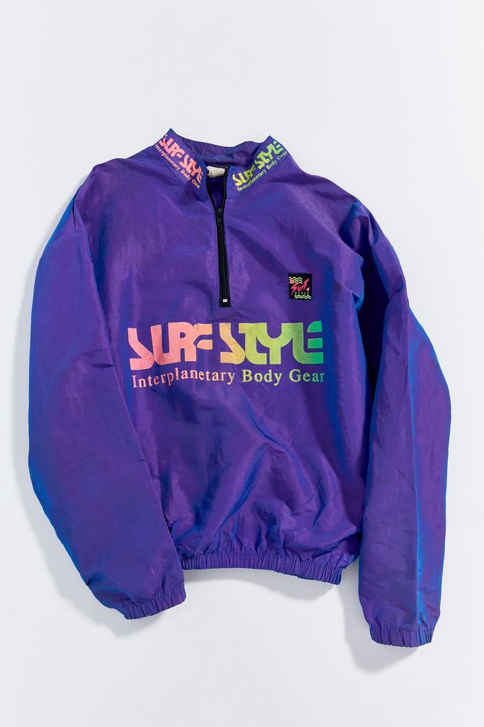 Vintage Surf Style Half-Zip Jacket | Urban Outfitters