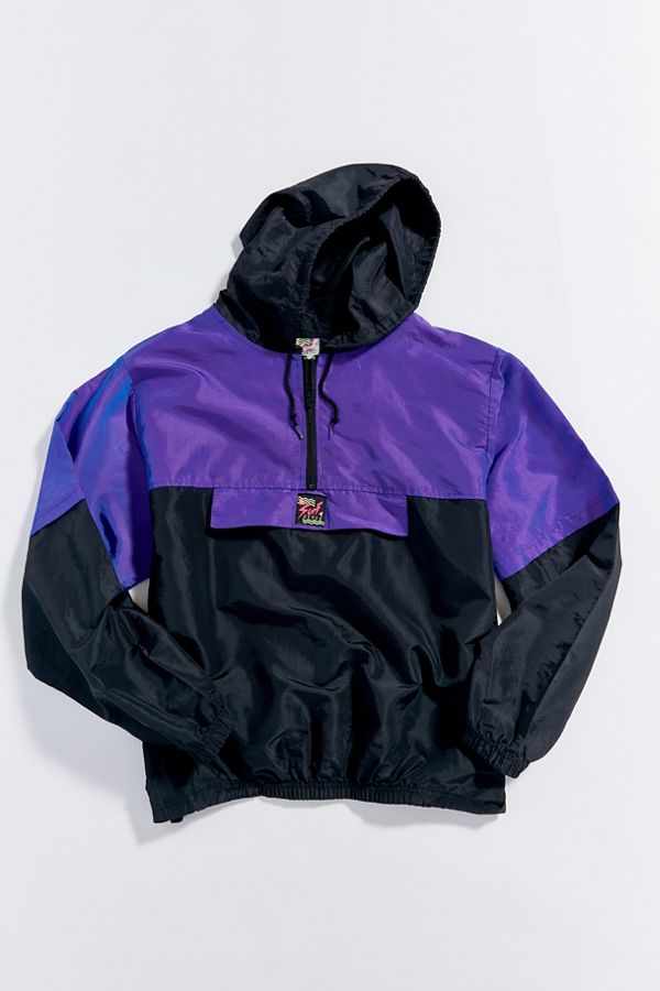 Vintage Surf Style Half-Zip Hoodie Jacket | Urban Outfitters