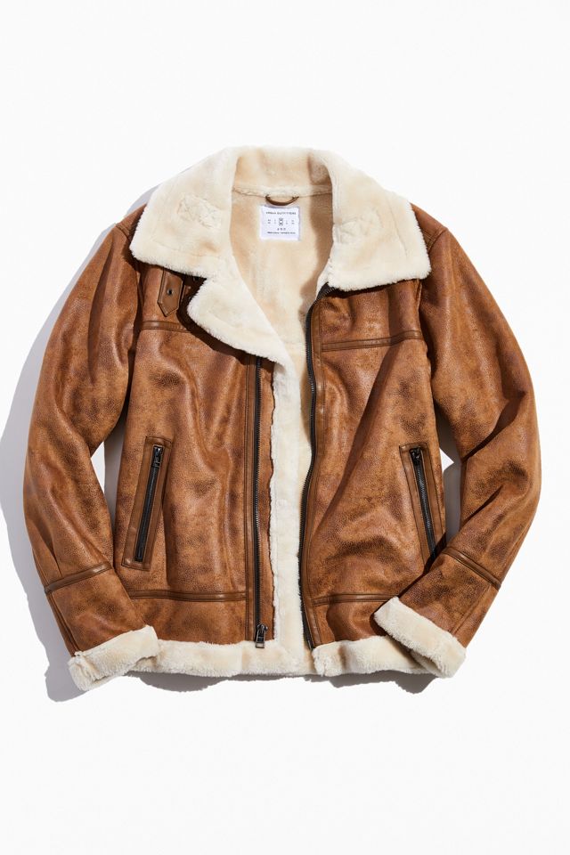 UO Faux Shearling B3 Bomber Jacket | Urban Outfitters