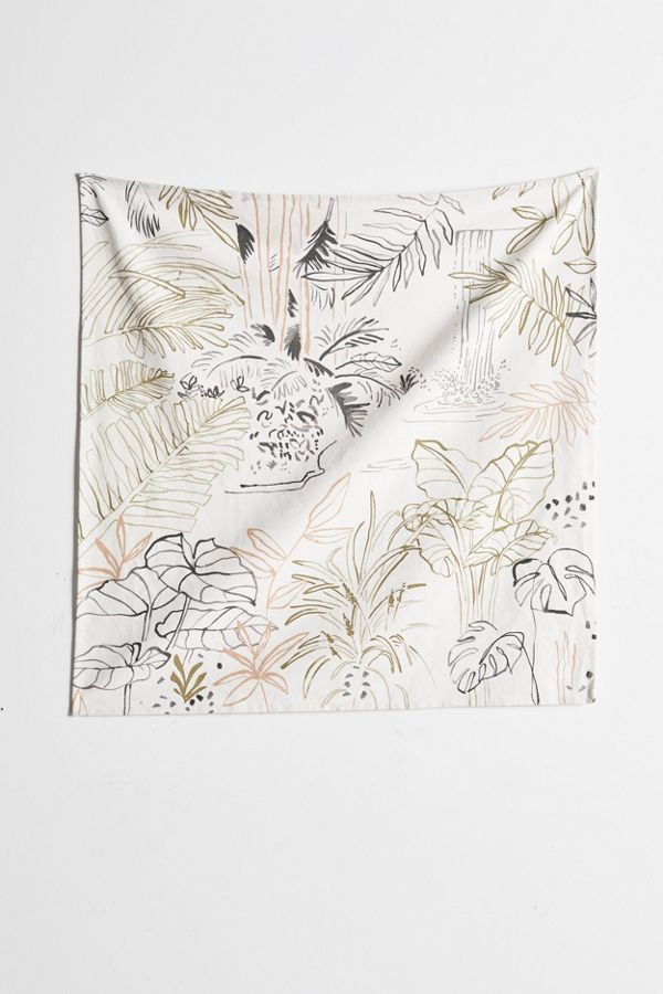 Line Drawing Landscape Tapestry | Urban Outfitters